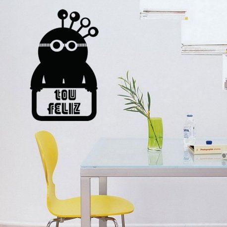 Autocolante decorativo Boneco Vudu Tou Feliz