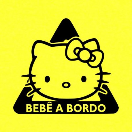 Autocolante decorativo infantil Triângulo Hello Kitty