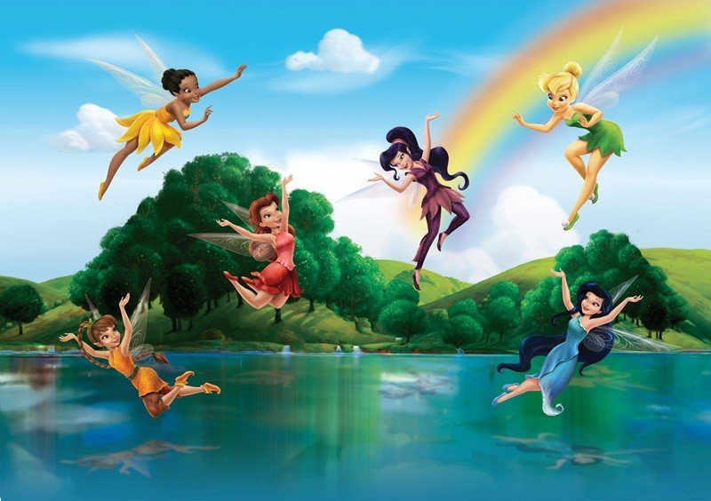 Papel De Parede Tinkerbell Das Fadas Da Disney Murais De Parede Disney